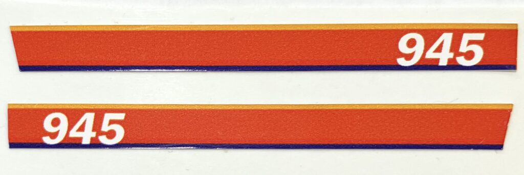 Decal 1/32 Versatile 945 Candy Stripes DV639 - Midwest Decals & Farm Toys