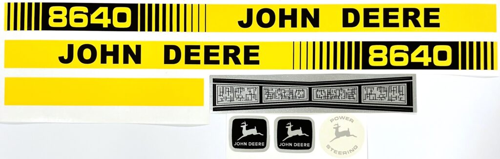 Decal John Deere 8640 Pedal Tractor DPJ1642 - Midwest Decals & Farm Toys
