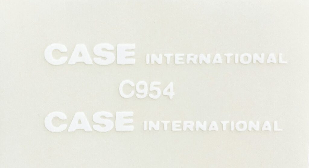 Decal CASE International Logo (white) 5/16" DC954 - Midwest Decals ...