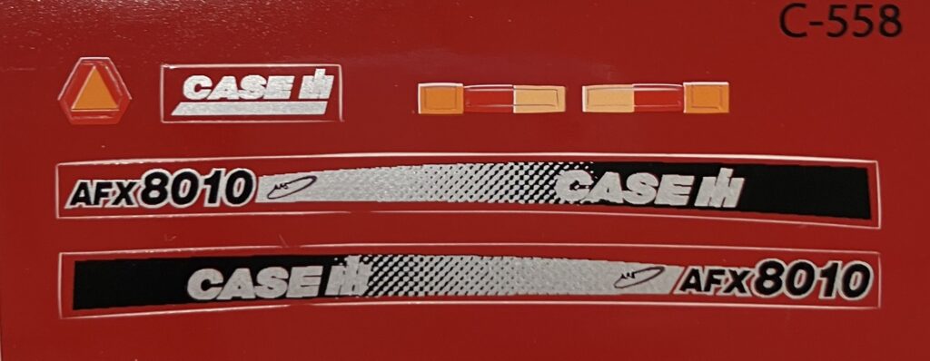 Decal 1/64 Case IH Combine 8010 AFX early Set - DC558 - Midwest Decals ...