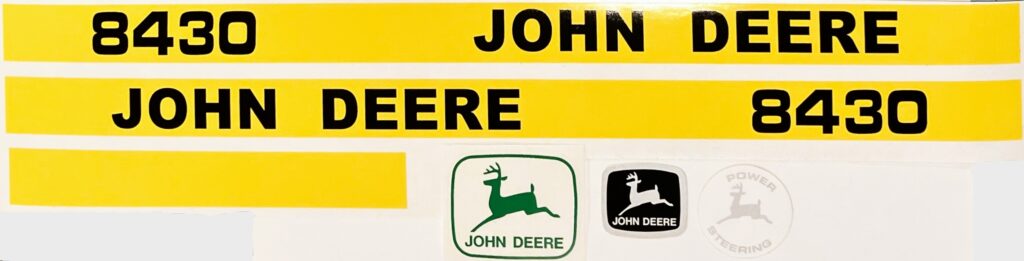 Decal John Deere 8430, 30 Series 1970's Pedal Tractor DPJ1632 - Midwest ...